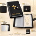 Catholic Holy Card Holder, Compact Snap Closure Booklet, 50 Sleeves for ...