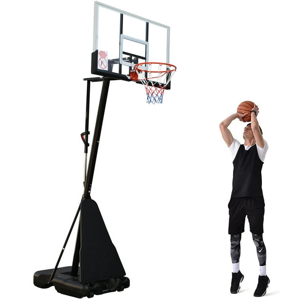 Vebreda 54 In. Portable Basketball Hoop System, 7.5 - 10 ft. Height ...