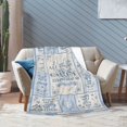 Christian Faith Blue Patchwork Blanket Gift Throw Blanket Inspirational ...