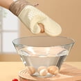 28cm Silicone Oven Mitts Heat Resistant Design Forearm Protect Mitts ...