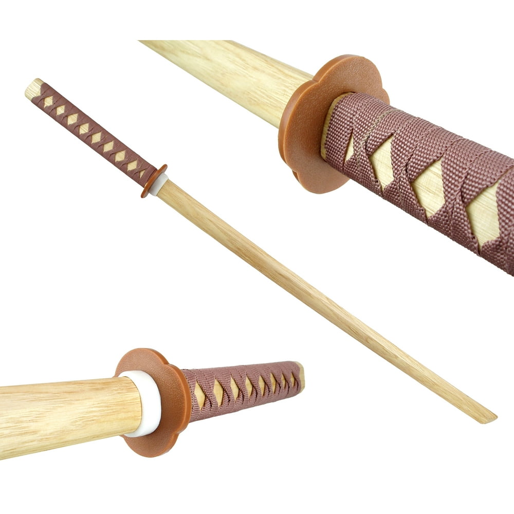 40" Bokken Sword, Japanese Kendo Katana Wooden Samurai Training Sword ...