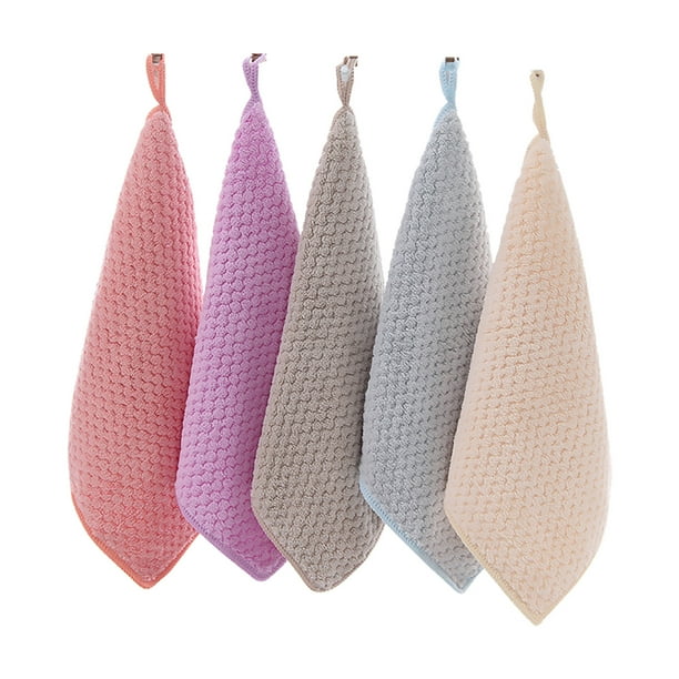 naioewe Hand Towels, Kitchen Hand Towels with Loop,Bathroom Hand Towels ...