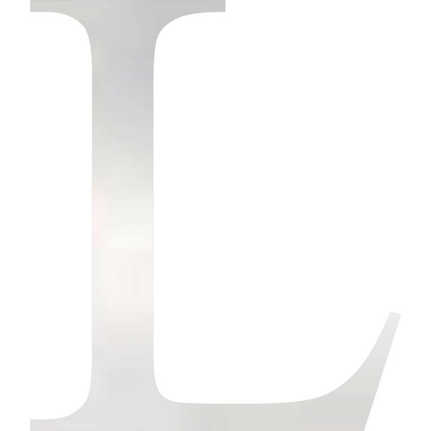Acrylic Letter L Times, 6'' Tall Clear Acrylic Alphabet Letters, Choose ...