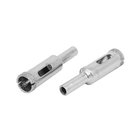 12mm Cutting Diameter Diamond Coated Round Shank Glass Hole Saw Drill ...