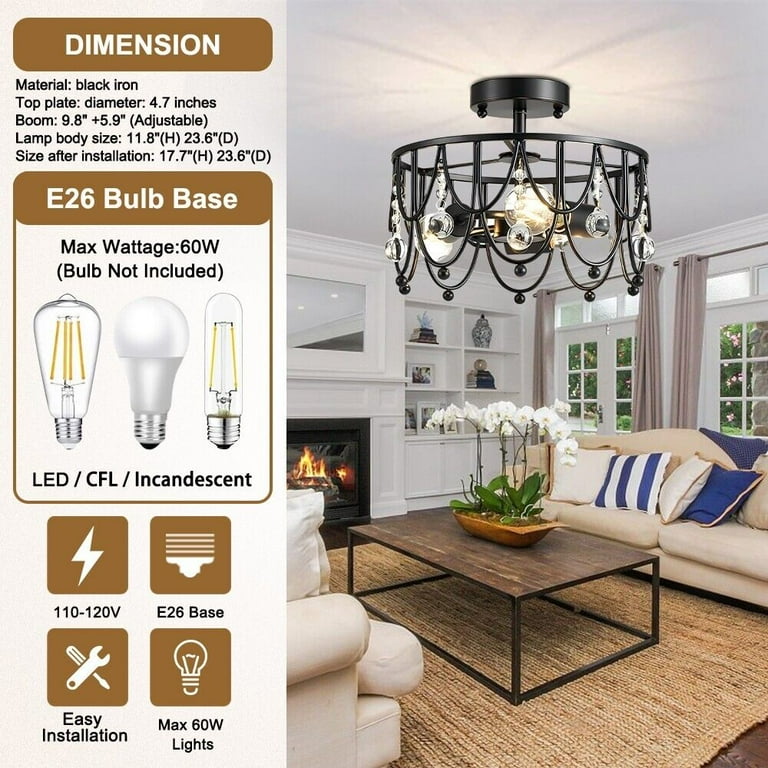 4 Ceiling Light Base | Shelly Lighting