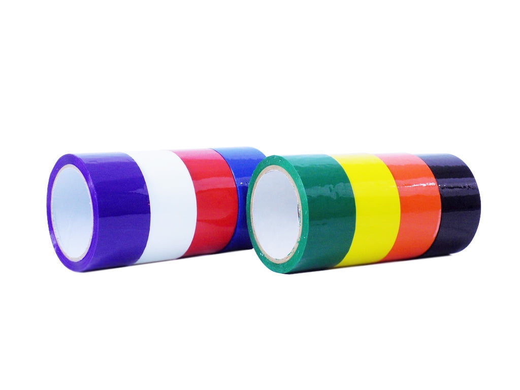 WOD Tape Packaging Tape Rainbow Pack 4 in. x 55 yd. Pack of 8 - Walmart.com