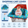 Pozico 2-in-1 Baby Shopping Cart Cover & High Chair Cover, Machine ...