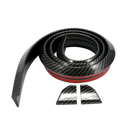 Universal Carbon Fibre Car Spoiler Rubber universal Car Rear Wing Trunk ...