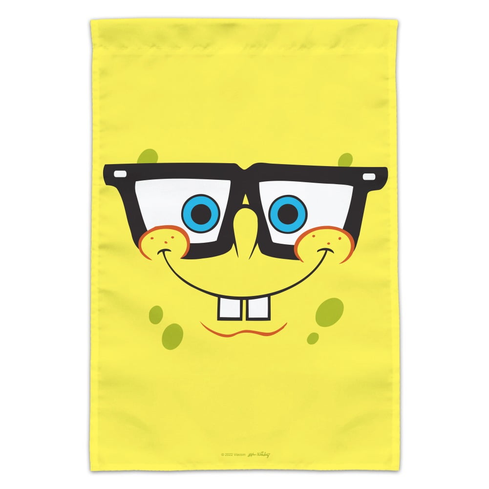 SpongeBob Nerd Face Garden Yard Flag - Walmart.com