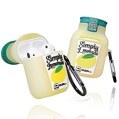 cases for Airpod 2&1 case, cute 3D Funny Lemon Bottle Airpods 1st 2nd ...