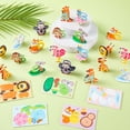 100Pcs/Set Kids 3D Puzzle Toy Number Animal Dinosaur Airplane Tank ...