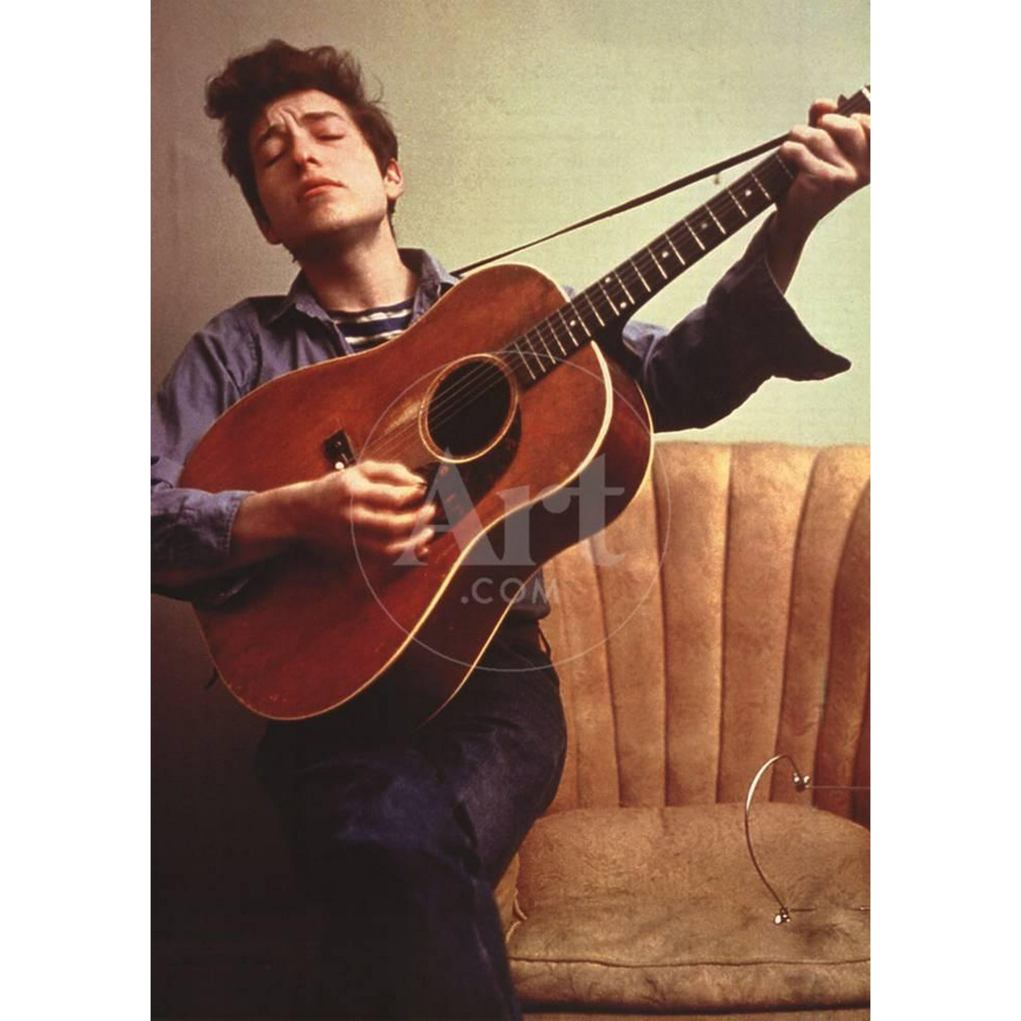 Bob Dylan Young Color