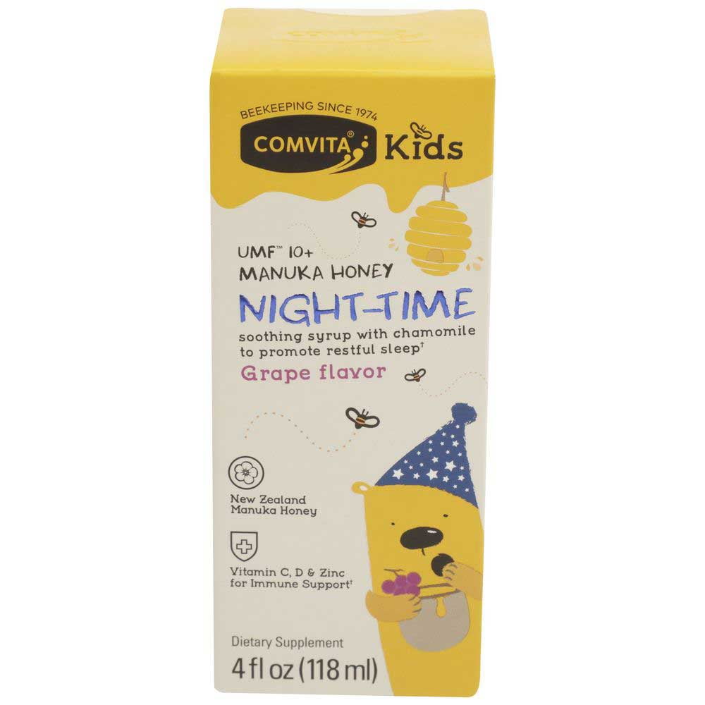 Comvita Night Time Grape Flavor Kids Soothing Syrup with Umf 10 Plus ...