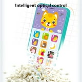 HUMJUSE Kids Phone Toy with Sound & Light - Educational Toy Cell Phone ...