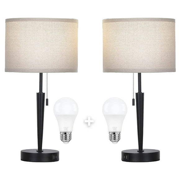 Two Pull Chain Table Lamps