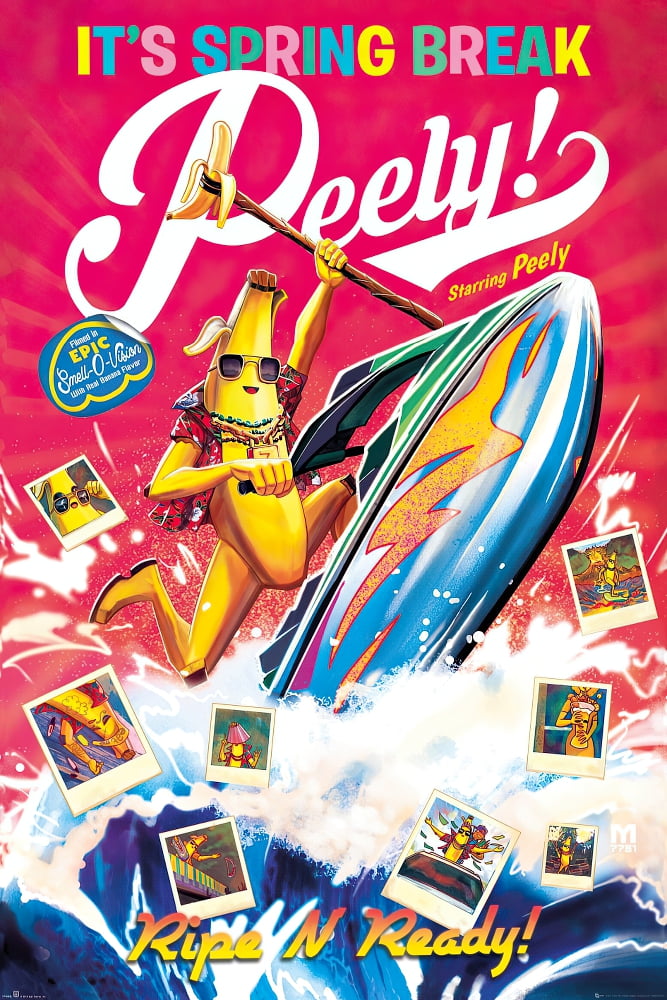 Fortnite - It's Spring Break Peely! - Gaming Poster (Peely The Banana ...