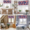 4 of July Valances for Windows Farmhouse Kitchen Curtains Valances Rod ...