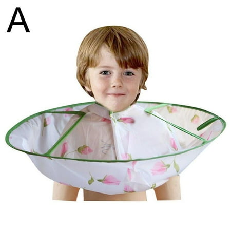 Kids Boy Hair Cutting Cape Umbrella Gown Hairdresser Apron Hairdressing ...