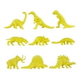 TimMee Plastic DINOSAUR Figures - Green & Yellow 48pc Dino Set MADE IN ...