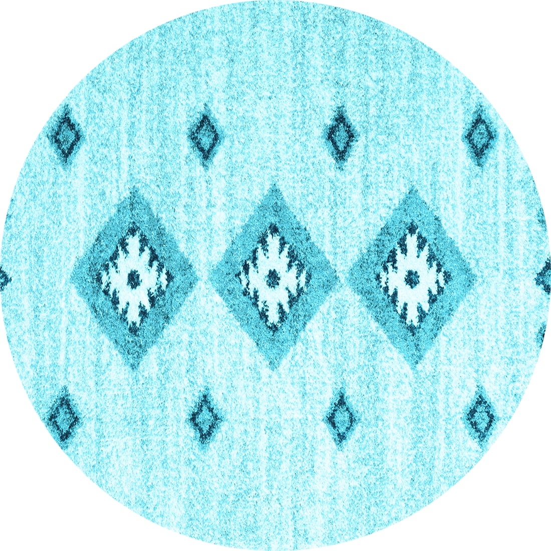 Ahgly Company Indoor Round Abstract Light Blue Contemporary Area Rugs ...