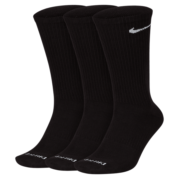 Nike Men's Everyday Plus Lightweight Training Crew Socks (3 Pack ...