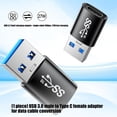 CEORPER Practical Metal USB 3.0 to Type C Connector Supports 10Gbps ...