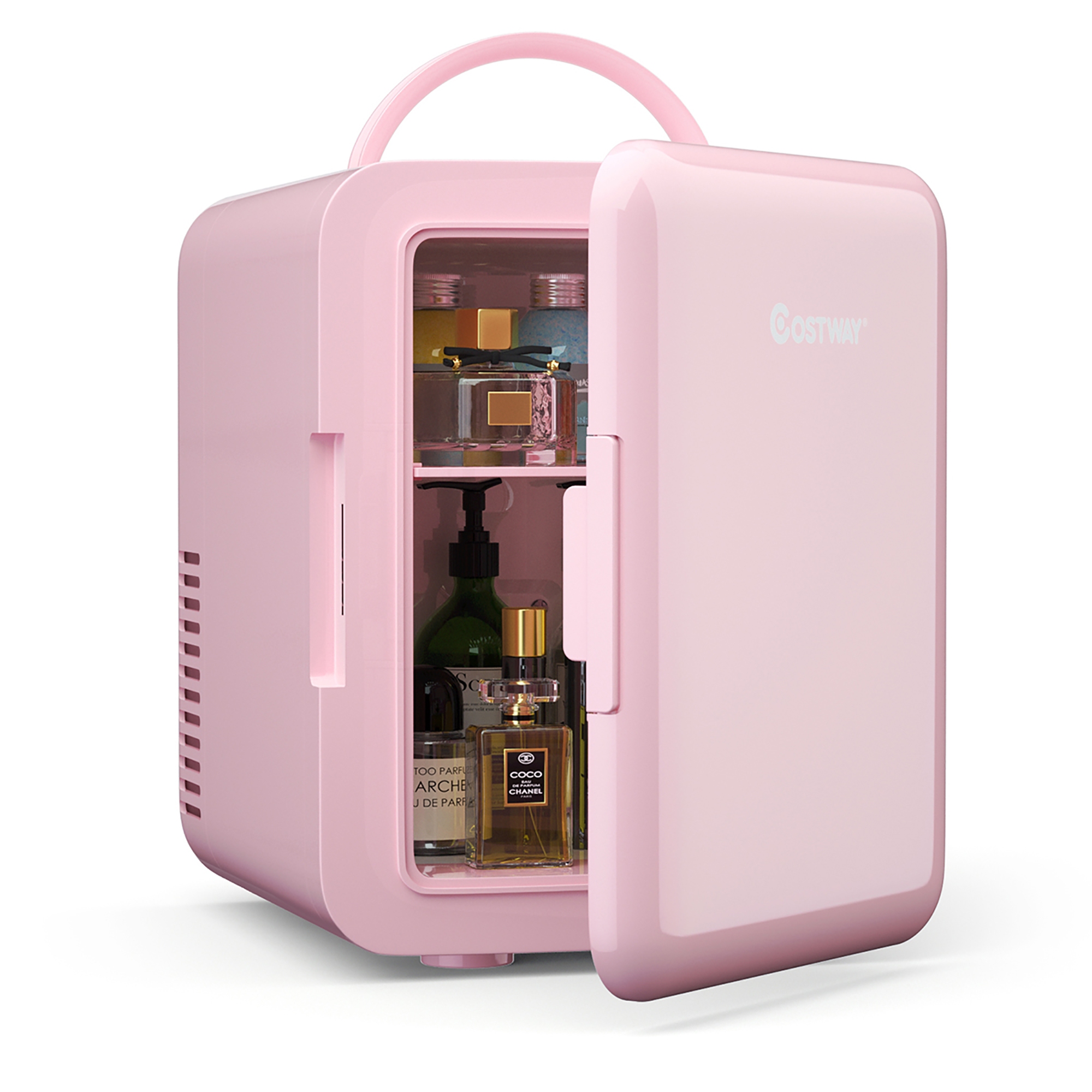 Costway 4 Liter Mini Fridge Portable Cooler Warmer Makeup Skincare Costway 4 Liter Mini Fridge Portable Cooler Warmer Makeup Skincare
