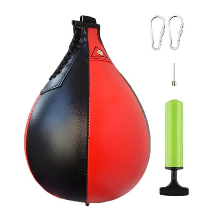 Boxing Speed Bag Swivel Hanging Speed Ball ing Black Red | Walmart Canada