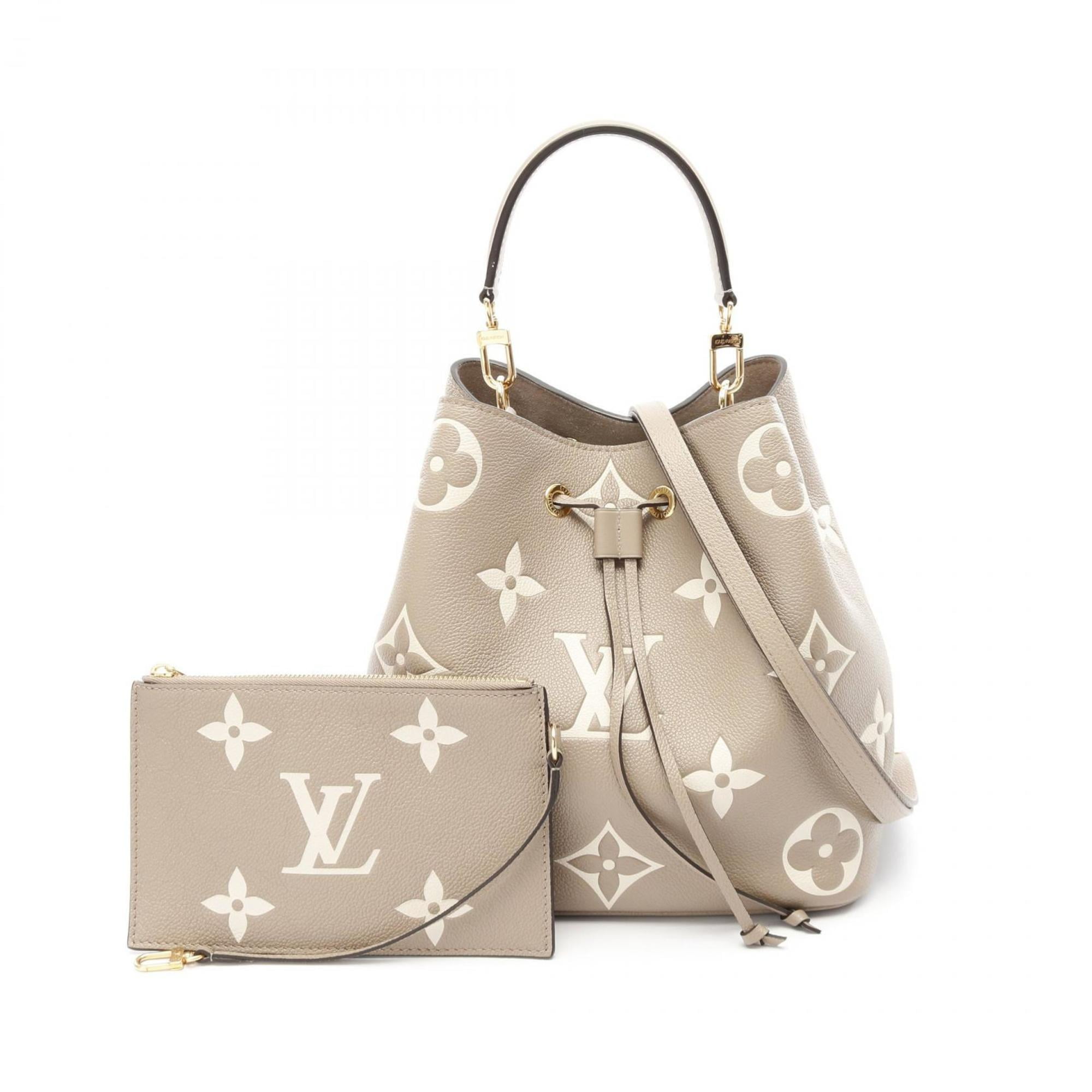 Pre-Owned Louis Vuitton NeoNoe MM Bicolor Shoulder Bag Leather Monogram ...