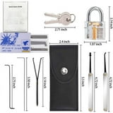Suyeah 25PCS Weatherproof & Rustproof Padlock Set - Transparent ...