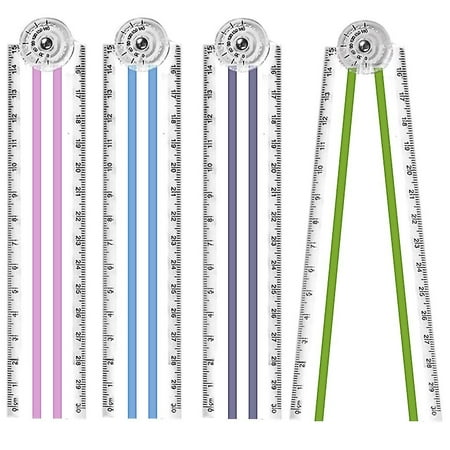 Folding Rulers, 30cm Foldable Ruler 15cm Clear Rulers Stationery Ruler ...