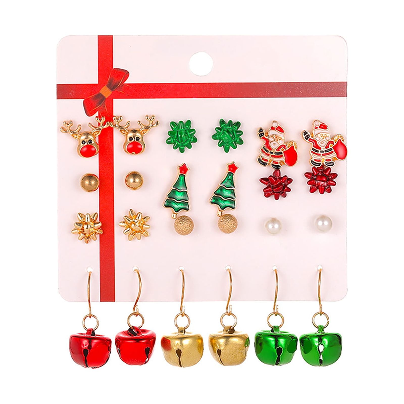 Click here for Riforla 12pcs Christmas Earrings Set Ear Cute Chri... prices