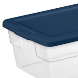 Sterilite Stackable 6 Quart Storage Box Container, Clear (30 Pack ...