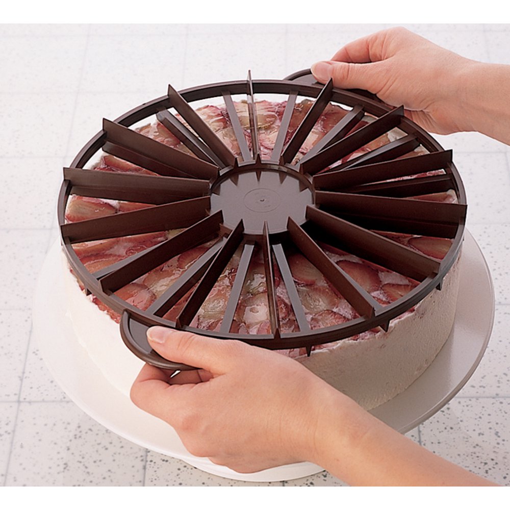 Cake Marker, Plastic, Double Sided, Each Side a Different # of Portions ...