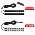 2 in 1 LED Car Neon Light Foot Light LED Interior Decoration Backlight ...