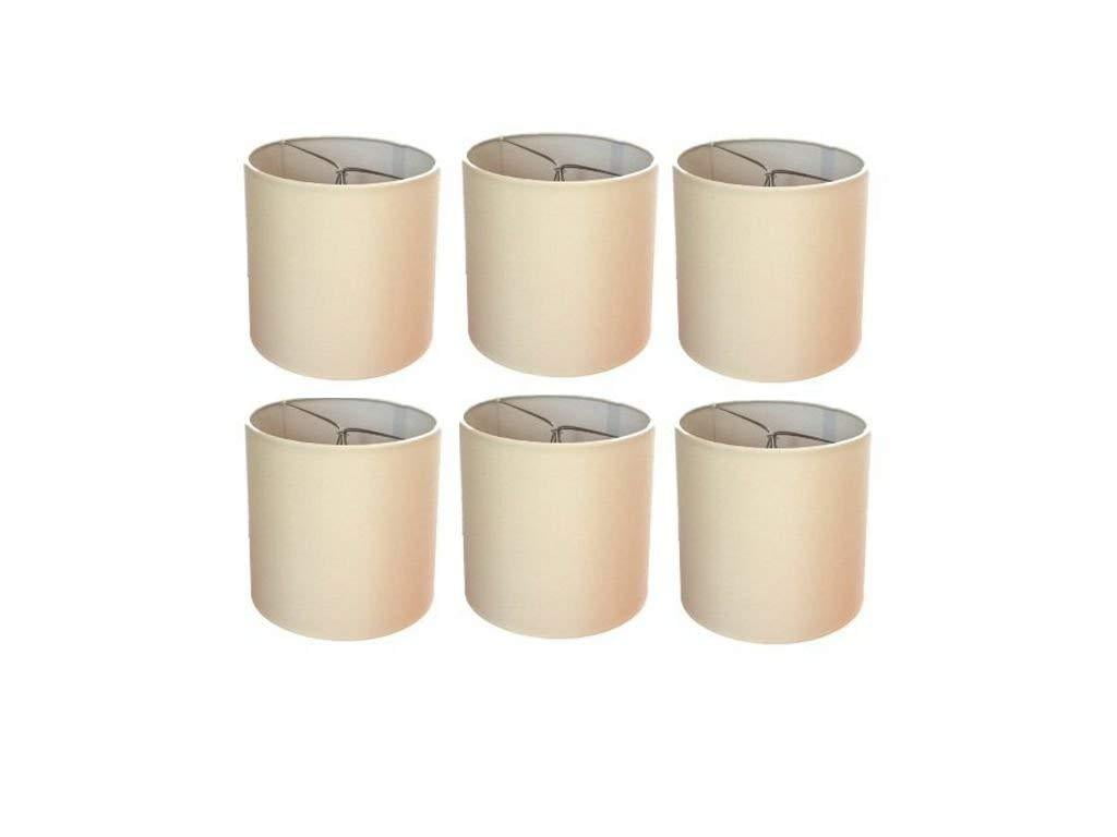 Upgradelights 7 Inch Tapered Drum Clip On Chandelier Lampshade 6x7x7 ...