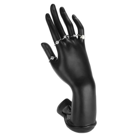 LUO Rings Display Stand, Black Velvet Hand Ring Holder for Jewelry ...