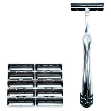 Gillette Trac II Non-Pivot Chrome Razor Handle with Twin Blades ...