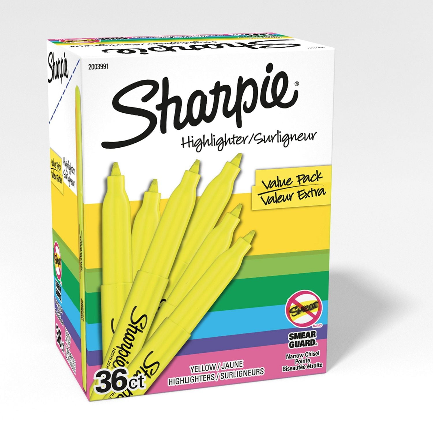 Sharpie Pocket Highlighters, Narrow Chisel Tip, Yellow - Walmart.ca