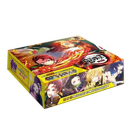 Demon Slayer Cards Packs Tcg Collection Box Nezuko Anime Table Playing ...