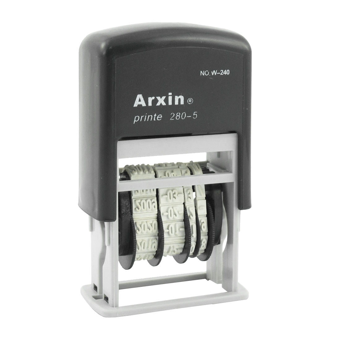 Unique Bargains Rubber Digits Arabic Numerals Date Stamp Numbering Self ...