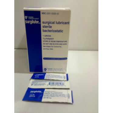 Surgilube Lubricating Jelly, 5gm Foil Packs, 144/Bx - Walmart.com