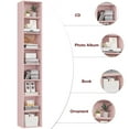 Homfa 2PCs 8-Tier Tall Multimedia Shelf, Adjustable Bookshelf/Bookcase ...