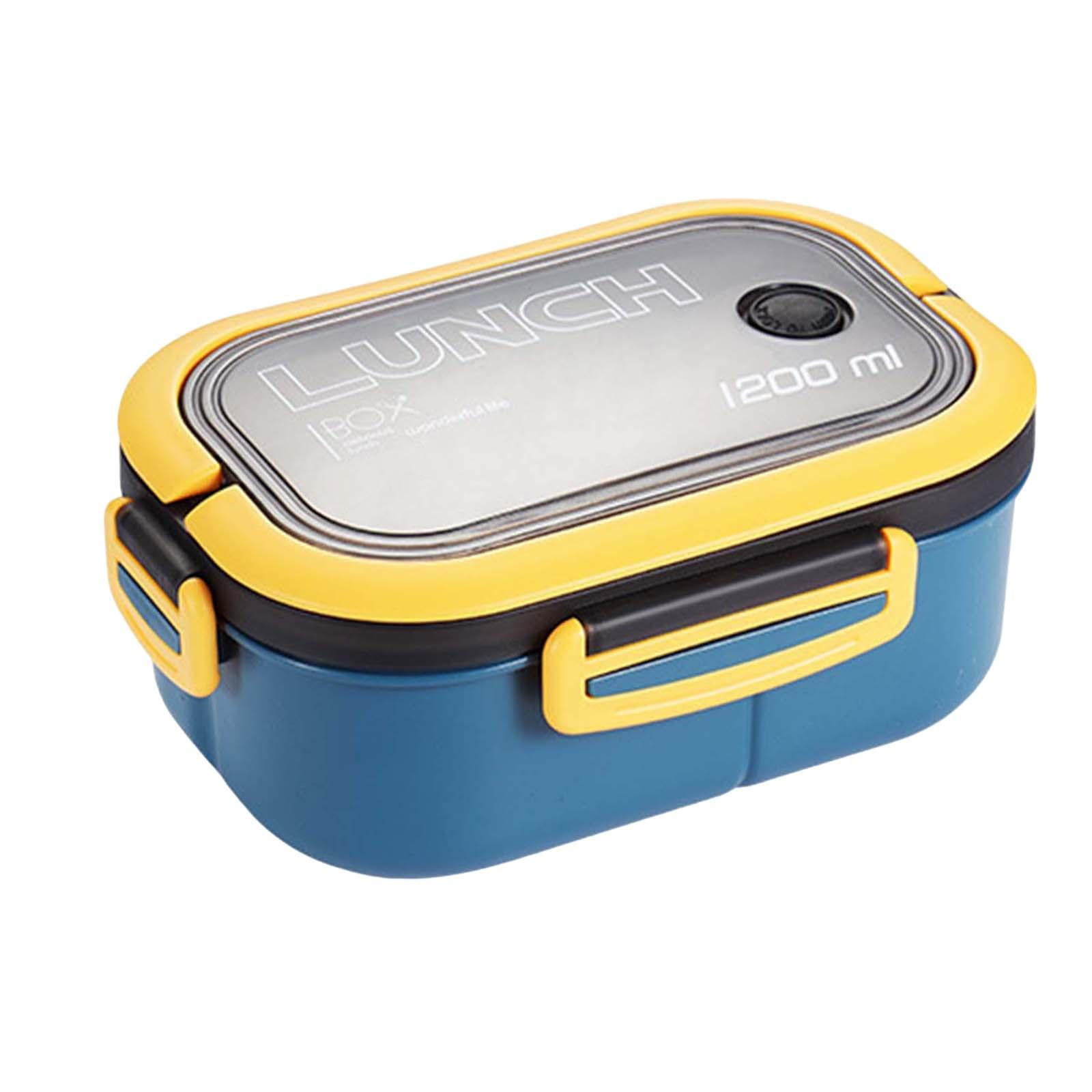 Contenedor de almuerzo Bento Box de 2 capas y 3 compartimentos para ...