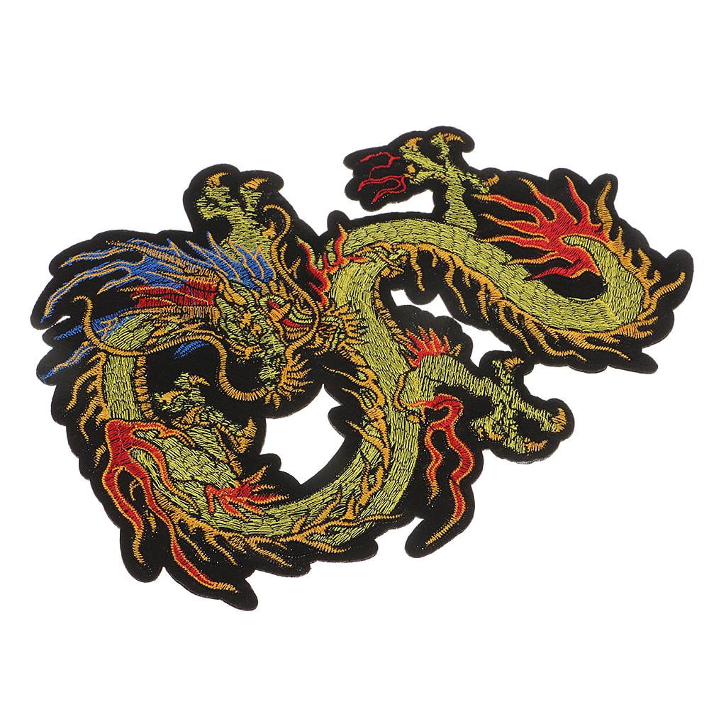 1 piece Dragon Patch Embroidered Applique Patch Chinese Dragon Sew on ...