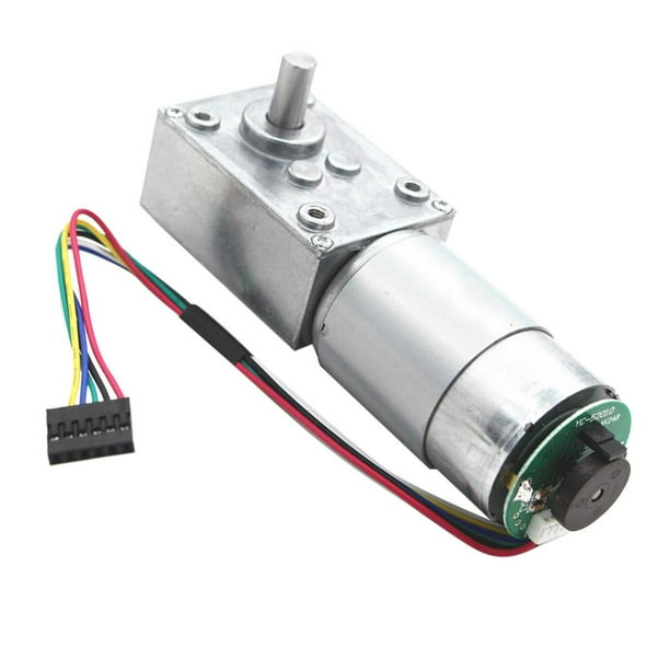Motor de corriente par reductor de engranajes con codificador 12V 80rpm ...