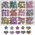 12-Piece 3D Heart and Star Nail Art Accessories for Creative DIY Nail ...