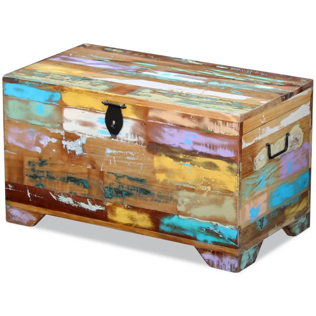 vidaXL Storage Chest Solid Reclaimed Wood - Walmart.com