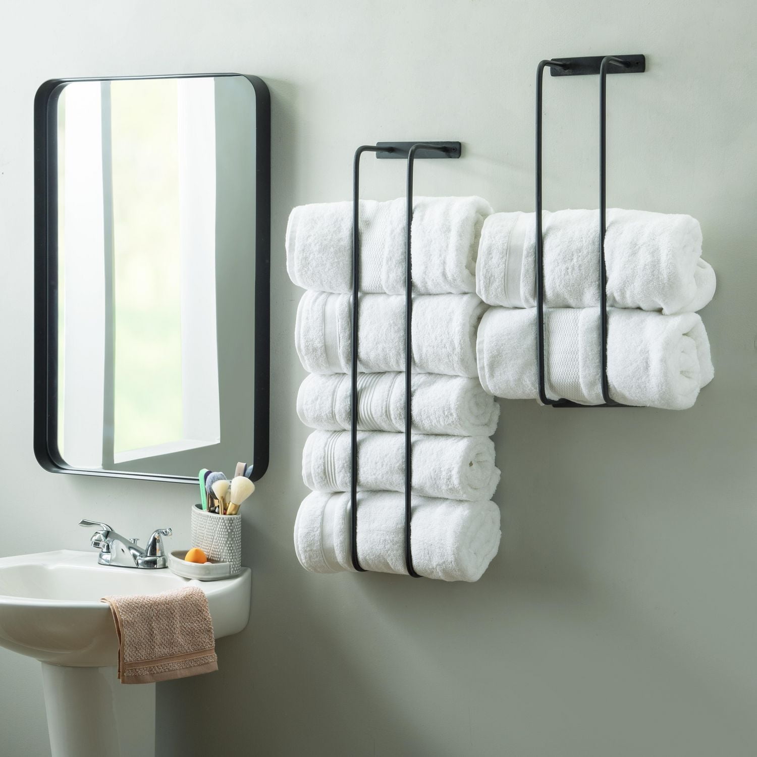 Click here for Linon Cody Metal Towel Rack  Black (2 Pack) 2 Pack prices