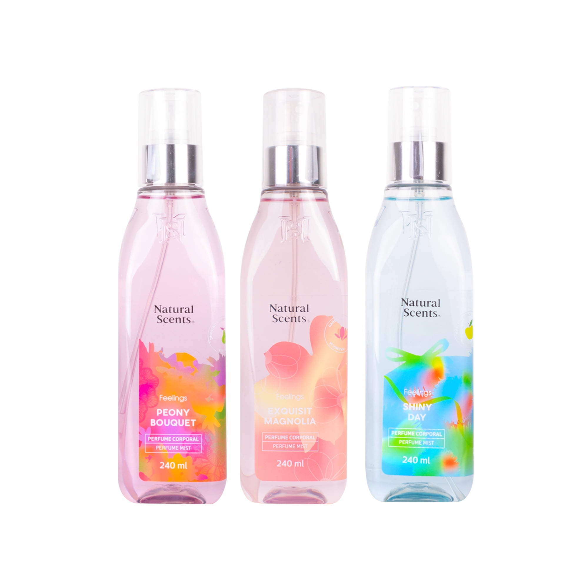 Set de Perfume Corporal Natural Scents Floral 3 Piezas 240 ml | Walmart ...